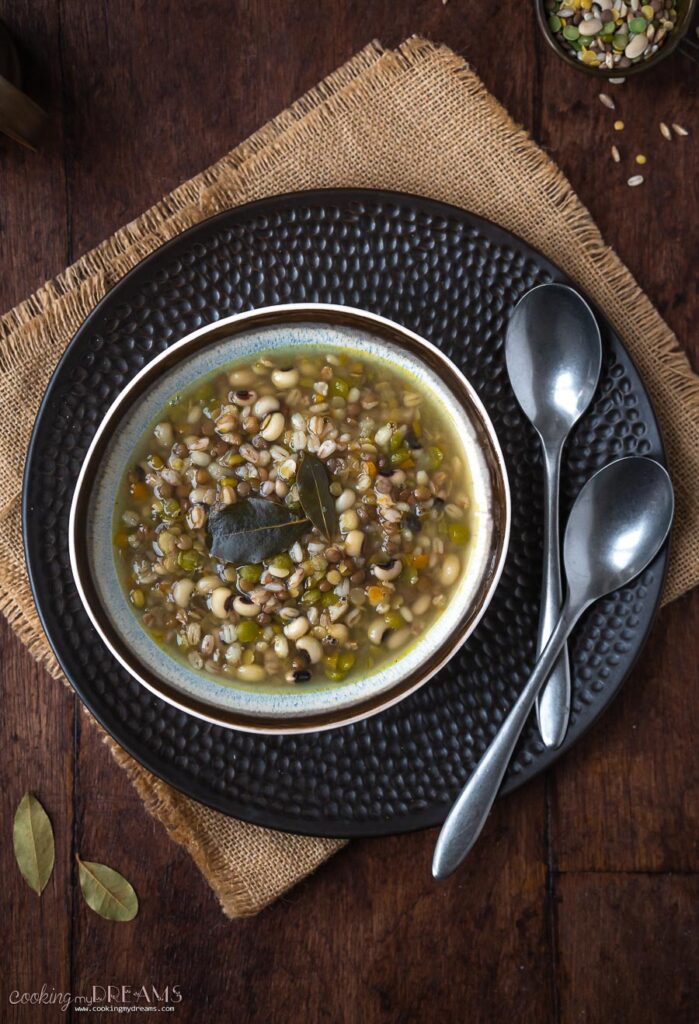 Healthy Tuscan Peasant Soup with Grains And Legumes Cooking My Dreams