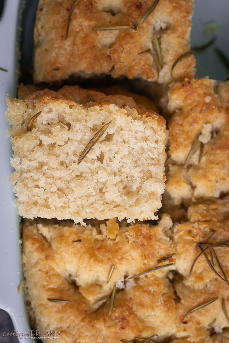 Soft Potato Rosemary Focaccia Bread - Cooking My Dreams