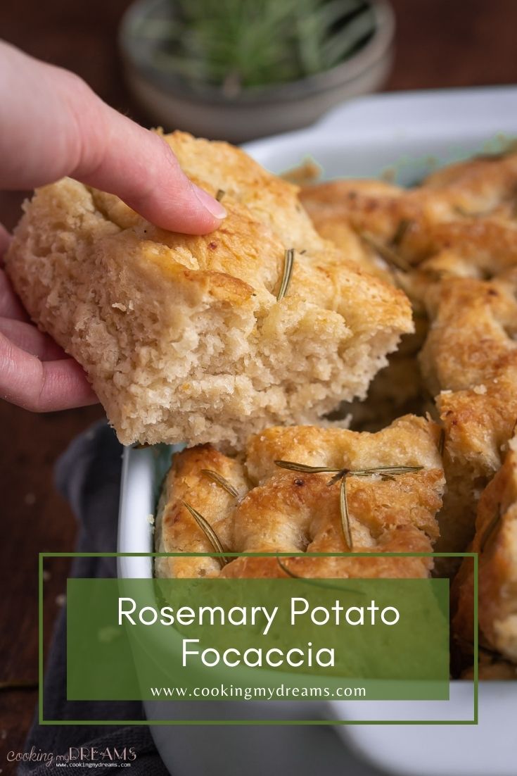 Soft Potato Rosemary Focaccia Bread - Cooking My Dreams