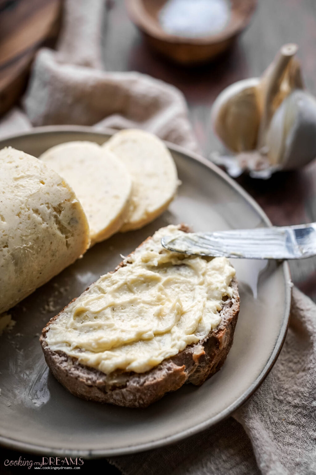 Easy Roasted Garlic Butter - Cooking My Dreams