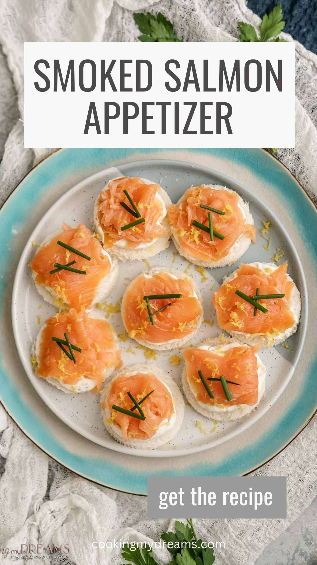 Smoked Salmon Appetizer Canapes - Cooking My Dreams