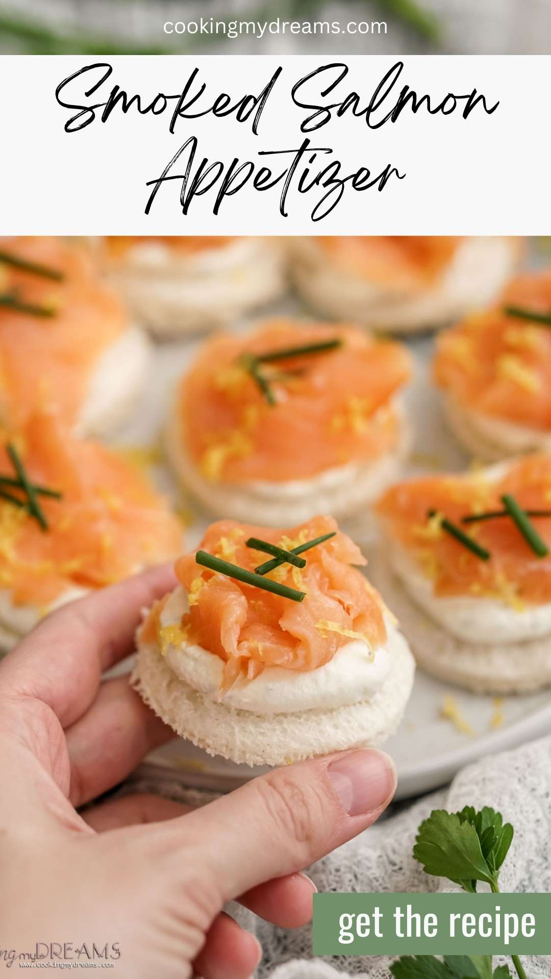 Smoked Salmon Appetizer Canapes - Cooking My Dreams