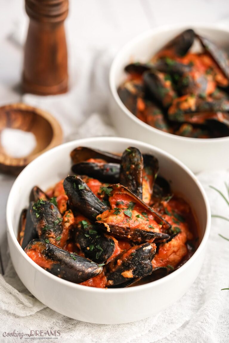 Cozze Ripiene (Italian Stuffed Mussels Marinara) - Cooking My Dreams